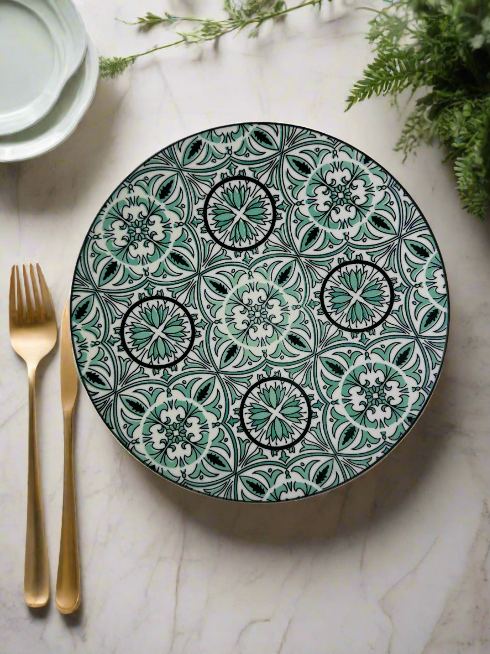 Moroccan Style Dinner Plate Large - Moroccan Style Dinnerware - Mix ...