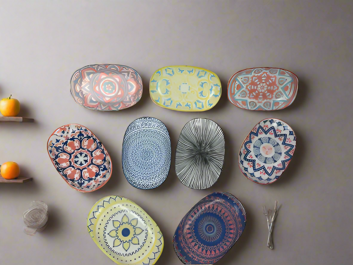 Moroccan Style Oval Platter - Moroccan Style Dinnerware - BLISS Gifts ...